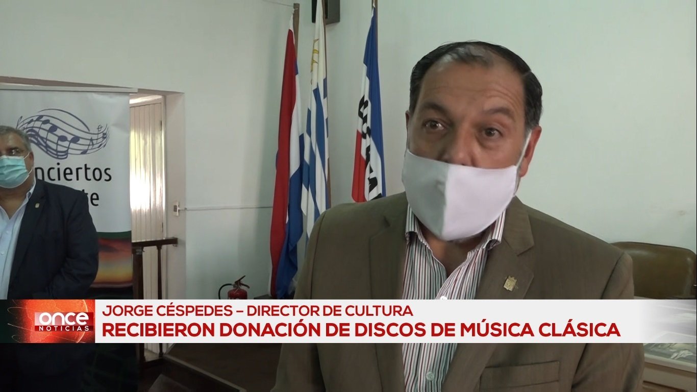 Jorge Céspedes – Donación de discos | Canal Once